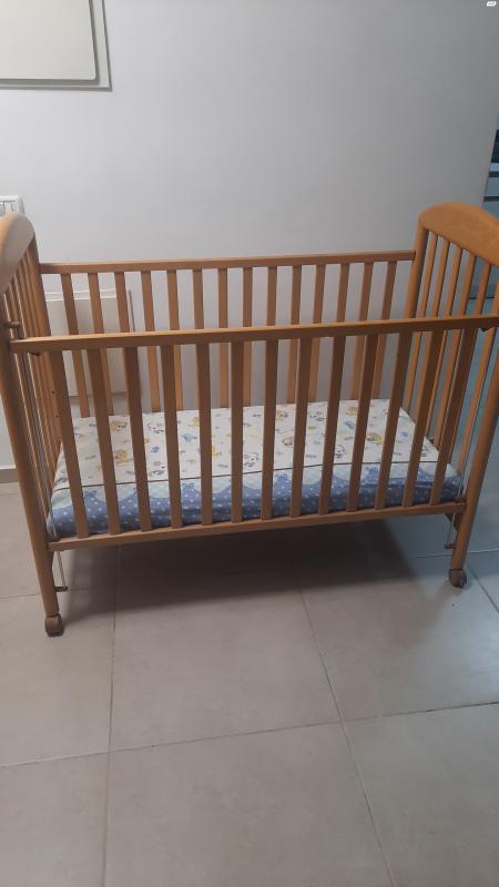 מיטה לילד - לול שמור ויפה מעץ מלא כולל מזרן אורך 1 | מודעה-1084561