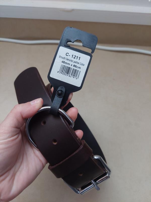 אביזרים וציוד לכלבים - קולר עור לכלב גדול | מודעה-1256506