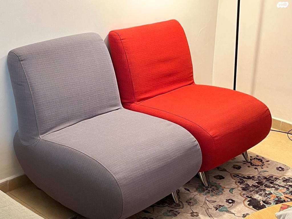 תנור אפייה - כורסא מבד בצבע אדום/ | מודעה-1290264